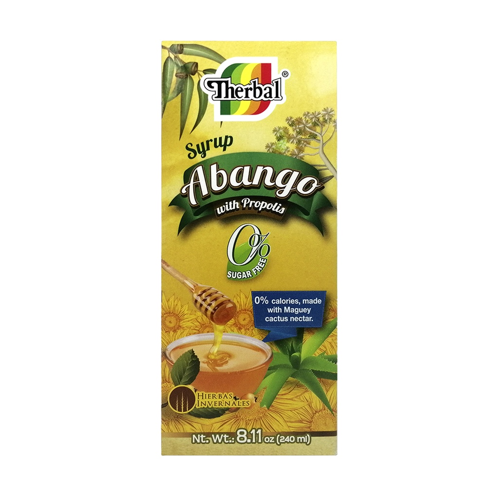 JARABE ABANGO PROPÓLEO 0% AZÚCAR 240 ML THERBAL | Don Jose Gracian